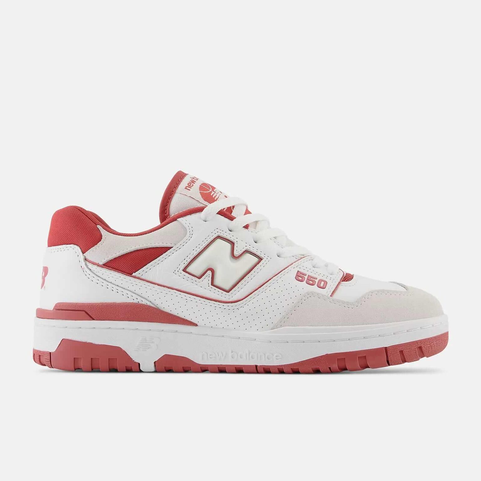 New Balance 550 Sneakers Men's - White/Red (BB550STF) · Slide Culture